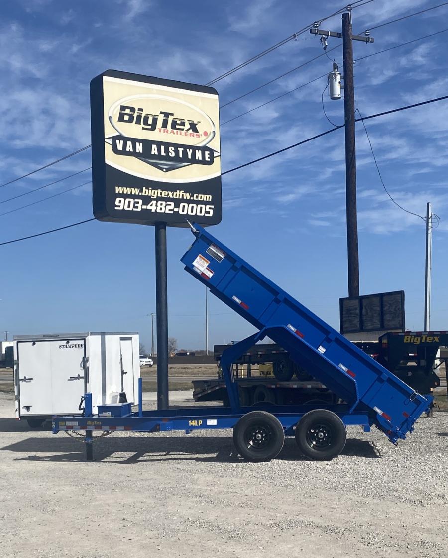 Big Tex 14LP, Dump, 83" x 14', 14K | Big Tex Trailer World