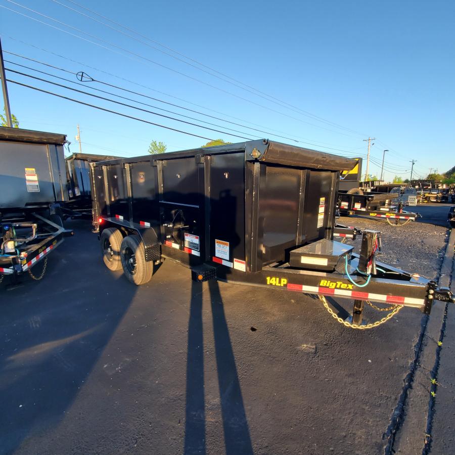 Big Tex 14LP 14K TAND LP DUMP 83"x14 6.5S 4 Sides, Black | Big Tex Trailer World