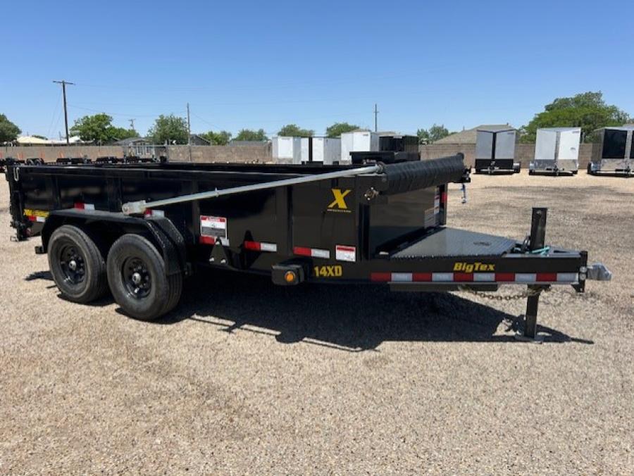 Big Tex 14XD-14 14K TAND XD DUMP 83"x14 6SIR Black SPRING LOADED TARP ...