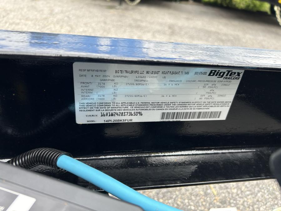 Big Tex 14PI, Utility, 83" x 20', 14K, 5' Stand Up Ramps | Big Tex ...