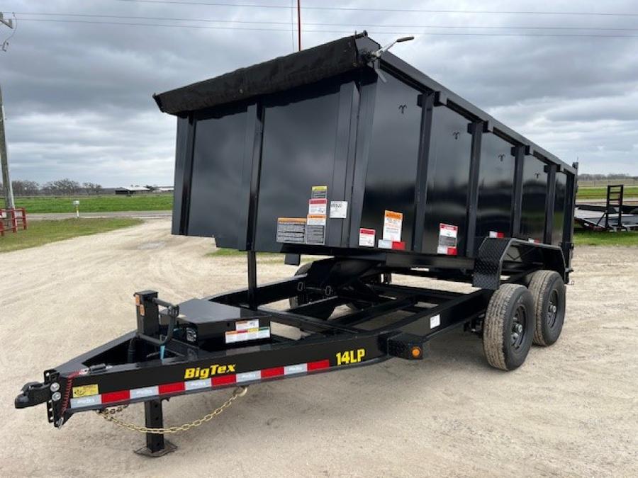 Big Tex 14LP, Dump, 83" x 14', 14K, 4' Sides | Big Tex Trailer World