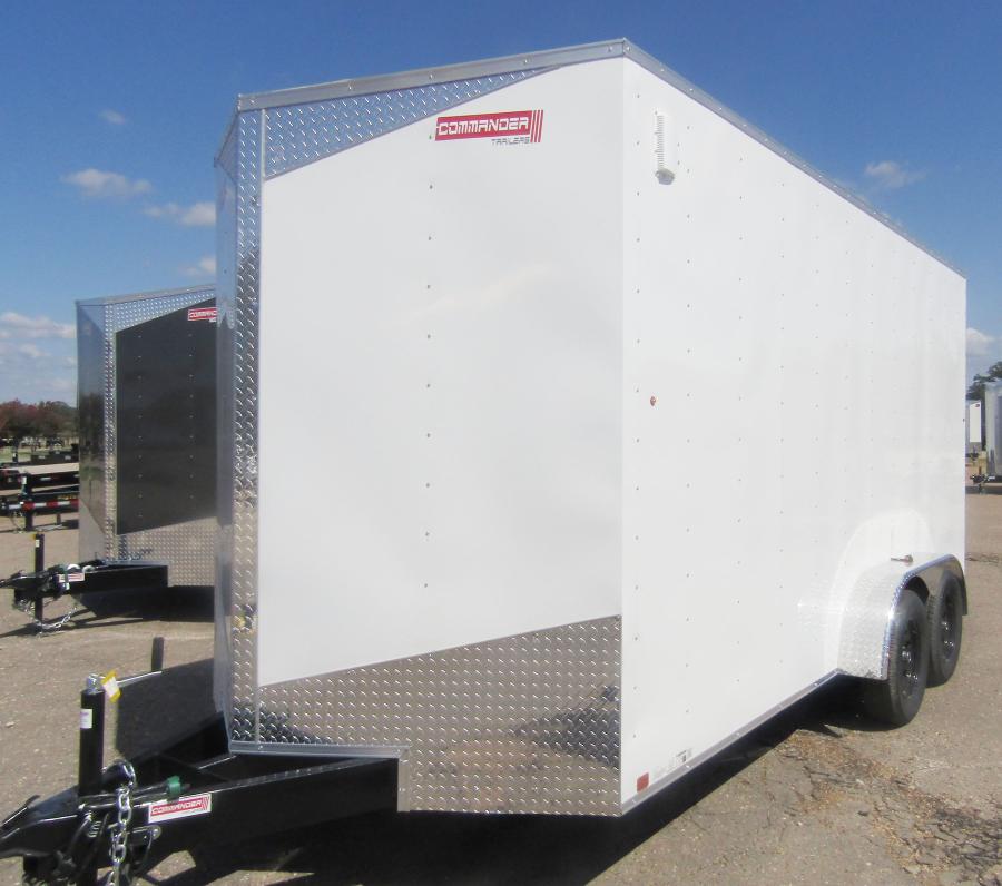 Commander 7X16 V NOSE ENCLOSED, ramp #01839 | Big Tex Trailer World